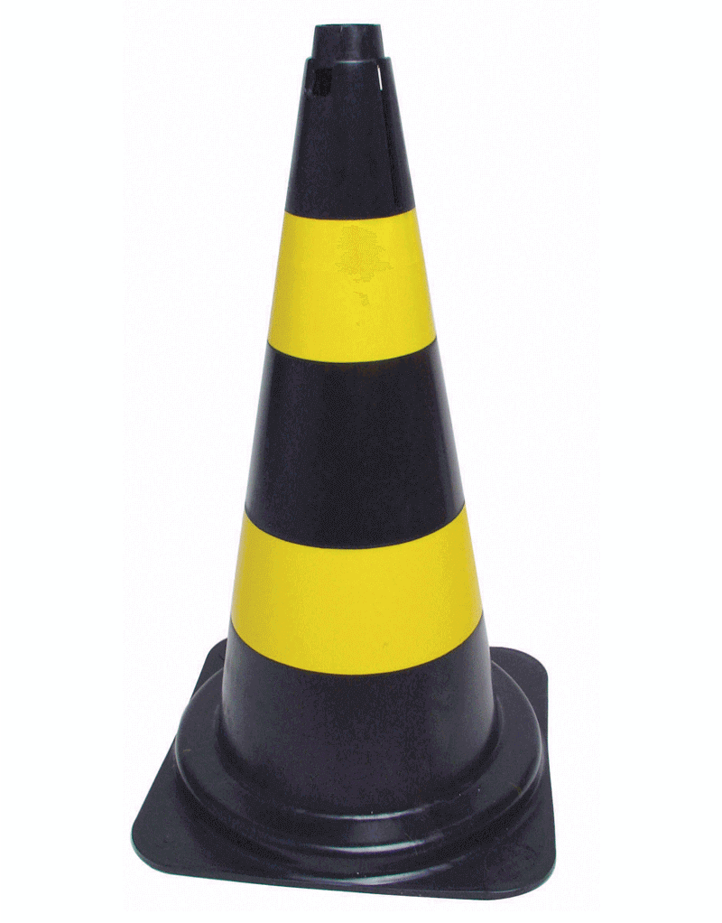 Cone Sinalizador Flexivel 75cm Zebrado