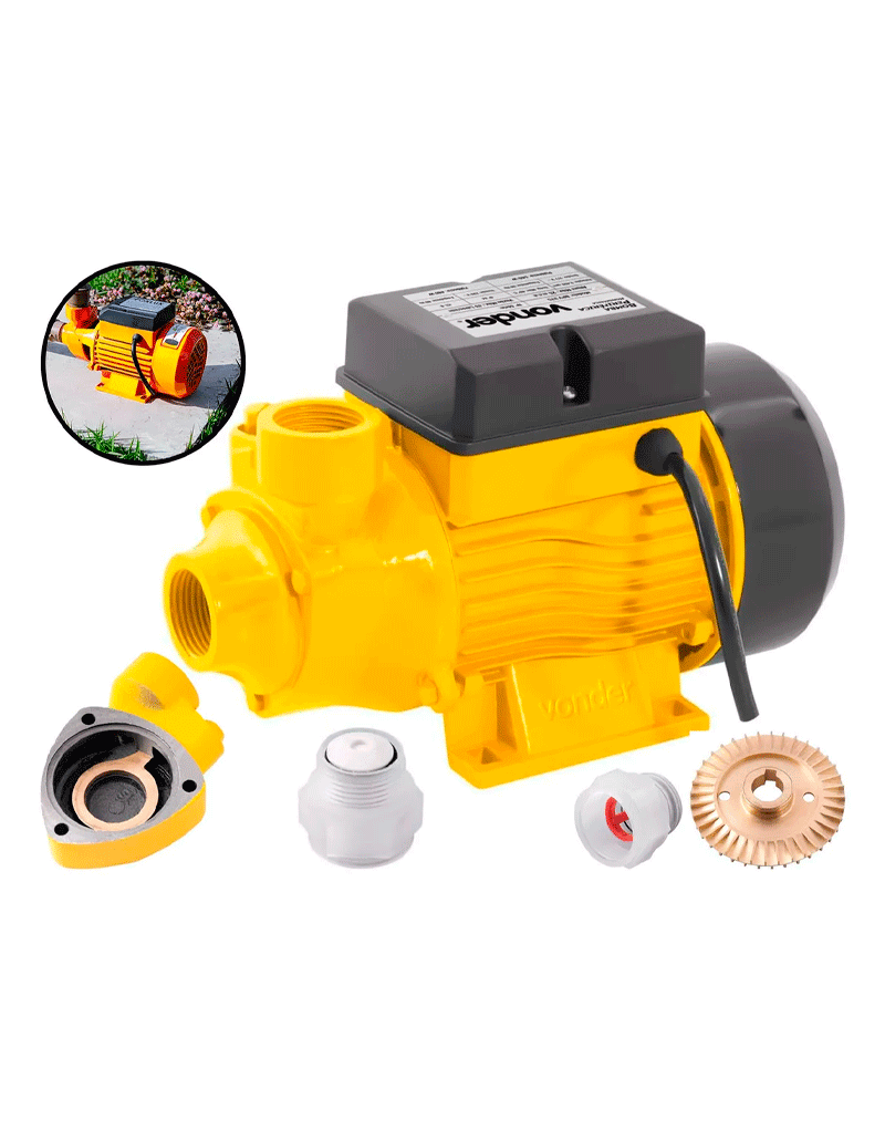 Vonder Bomba Periferica Bpv 375 0.5cv Cor Amarelo 60hz 127v/220v