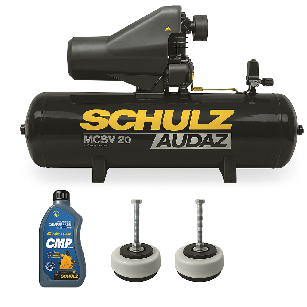 Kit Compressor de Ar Schulz Audaz com Mini Stop e Óleo
